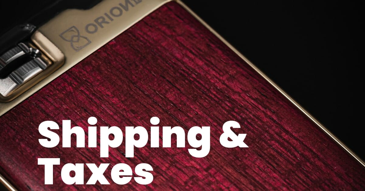 Shipping & Taxes - LVE UK Official